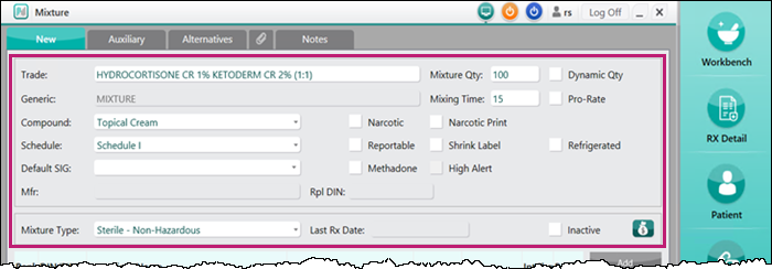 Creating a New Mixture