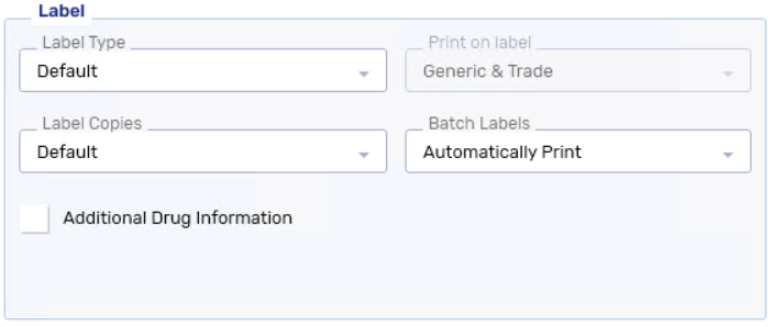 Label Preferences