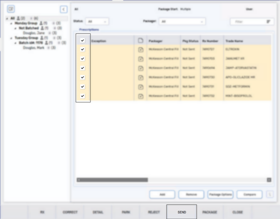 Transmitting the Central Fill File