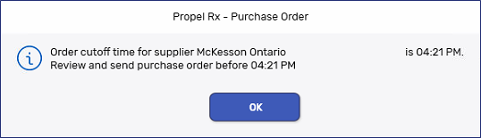 Prompt before order cutoff time (minutes)
