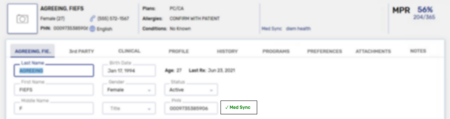 Med Sync Enrollment