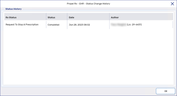 Status Change(s) Folder
