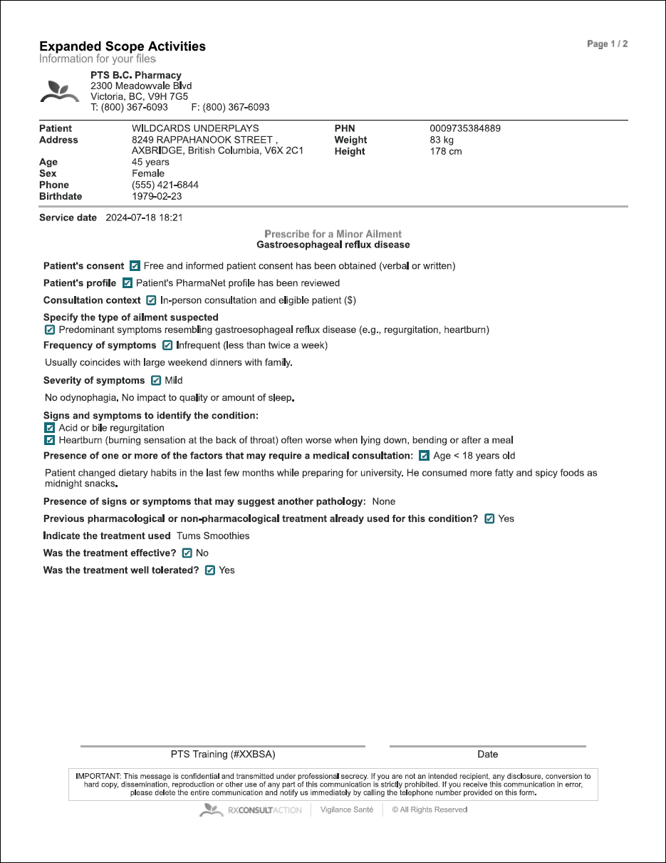 Documentation Write-Back to Propel Rx
