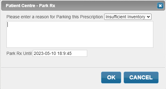 Parking a Prescription