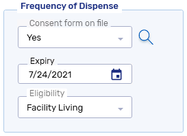 Frequency of Dispense Form