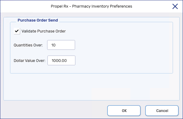 Inventory Preferences
