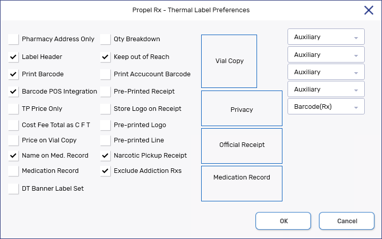 Overview of Label Preferences