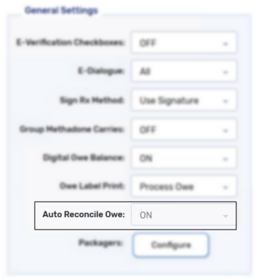 Owe Balance Preferences