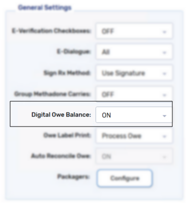 Owe Balance Preferences