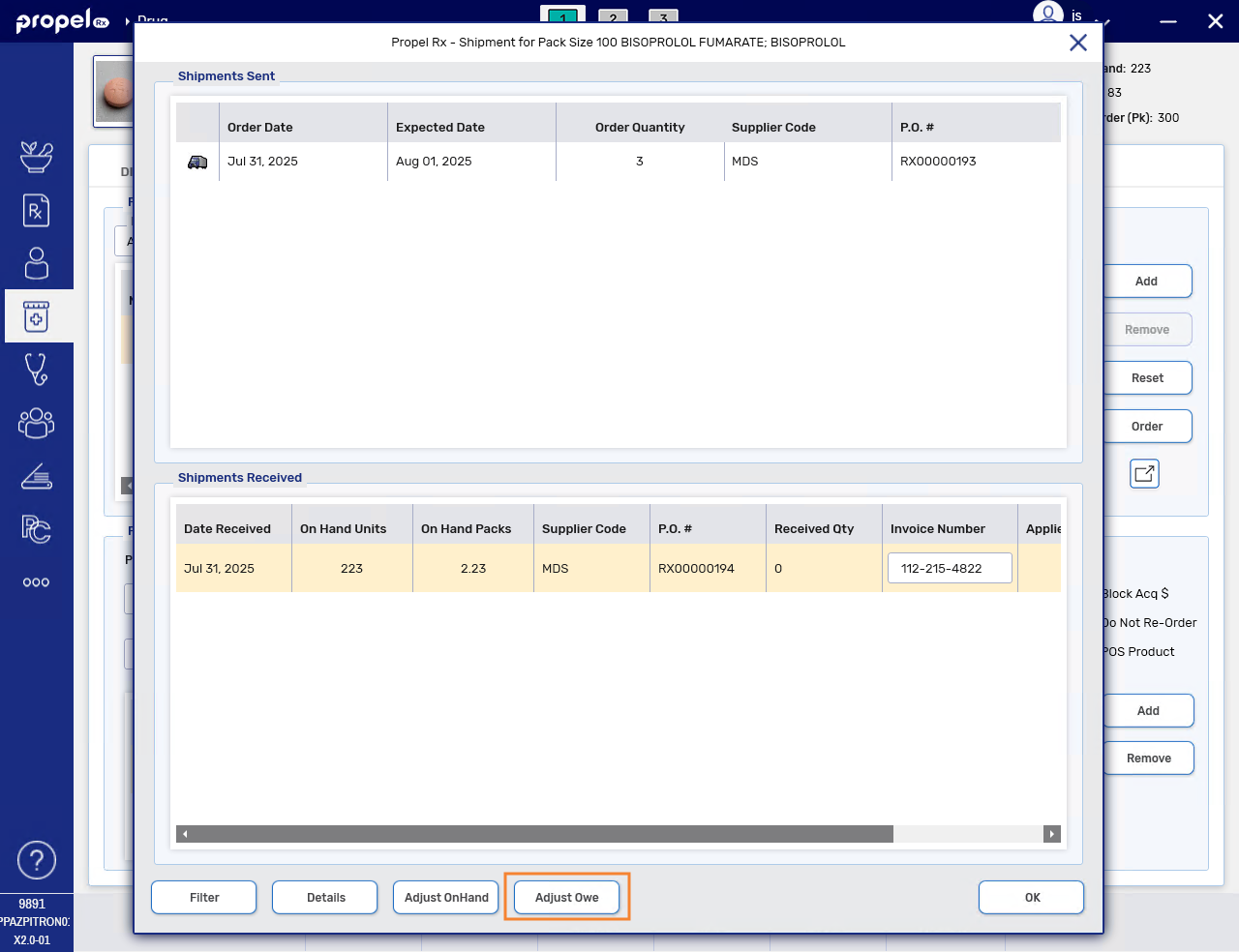 Processing Owe Balances With Digital Owe Balance OFF