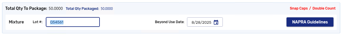 Completing Packaging for an Owe Balance When Digital Owe Balance is ON
