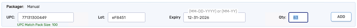 Completing Packaging for an Owe Balance When Digital Owe Balance is ON