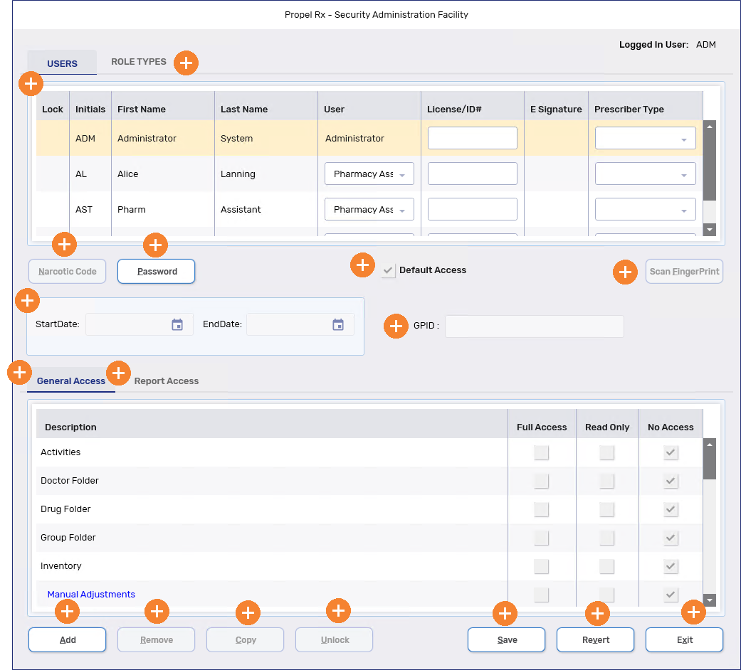 Security Window Overview